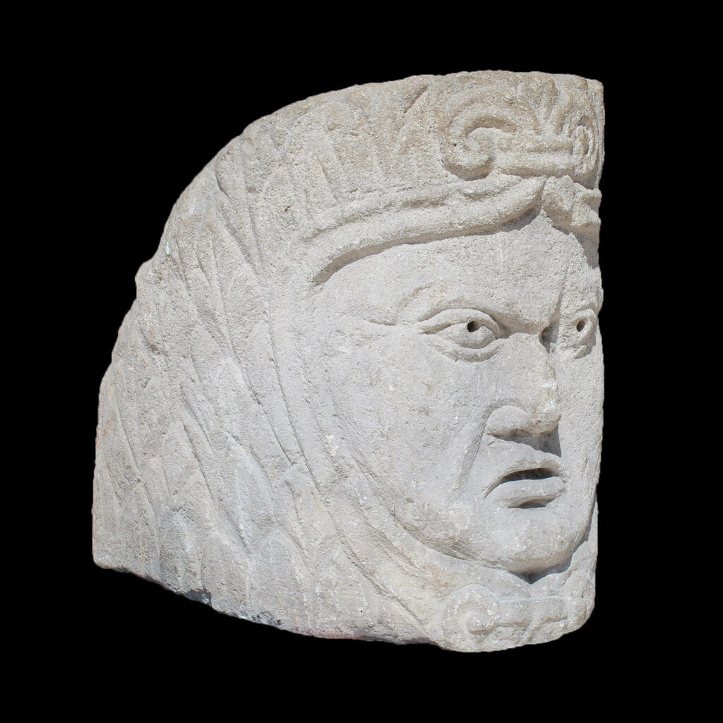 Roman angular mask for sale | Roman Antiquities for sale