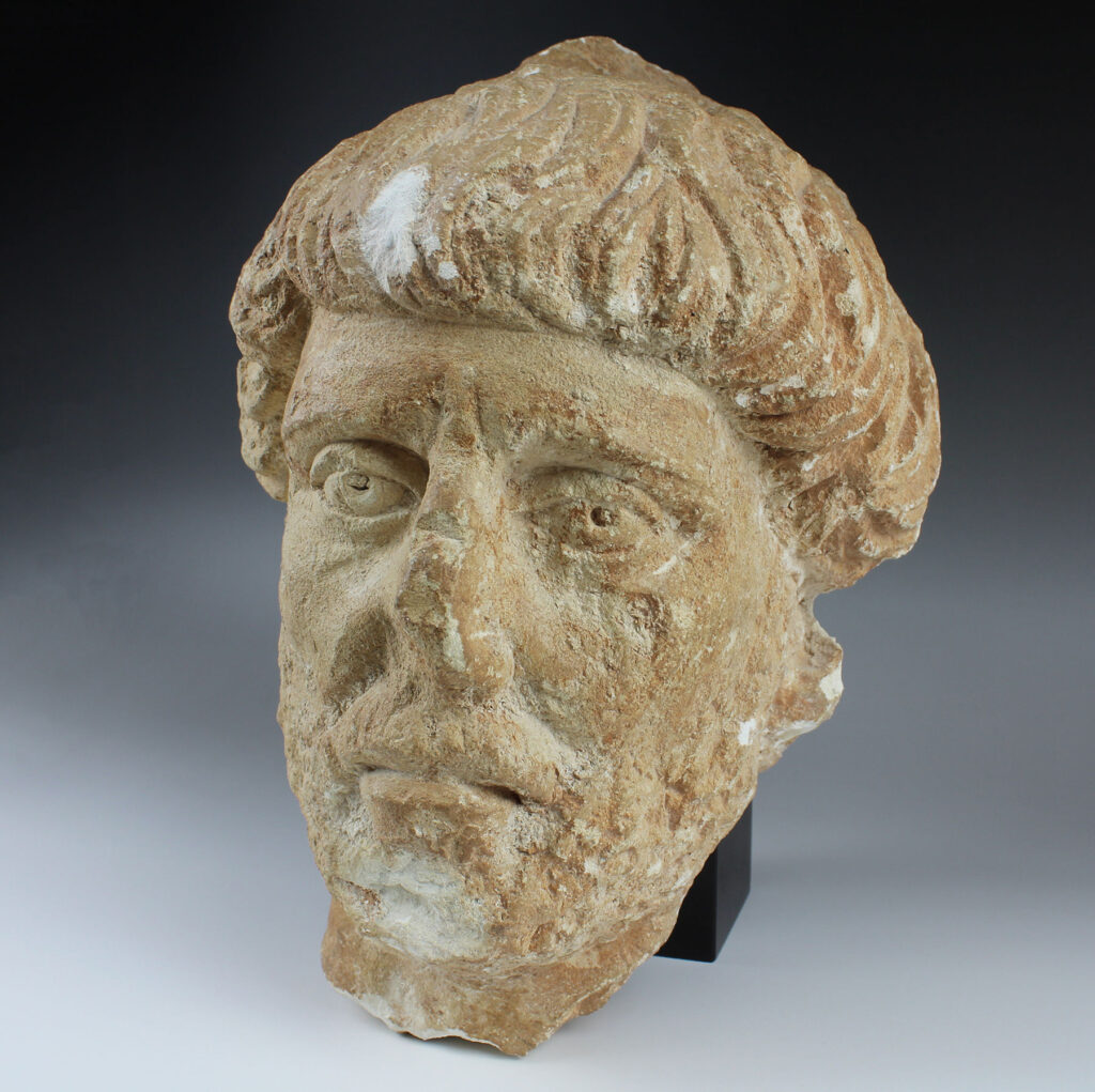 Roman portrait head of a bearded man for sale | Roman Antiquities for sale