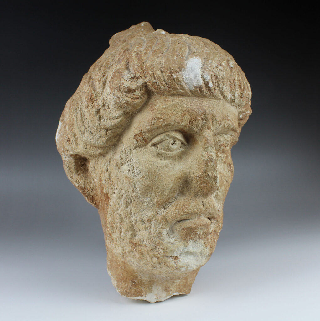 Roman portrait head of a bearded man for sale | Roman Antiquities for sale