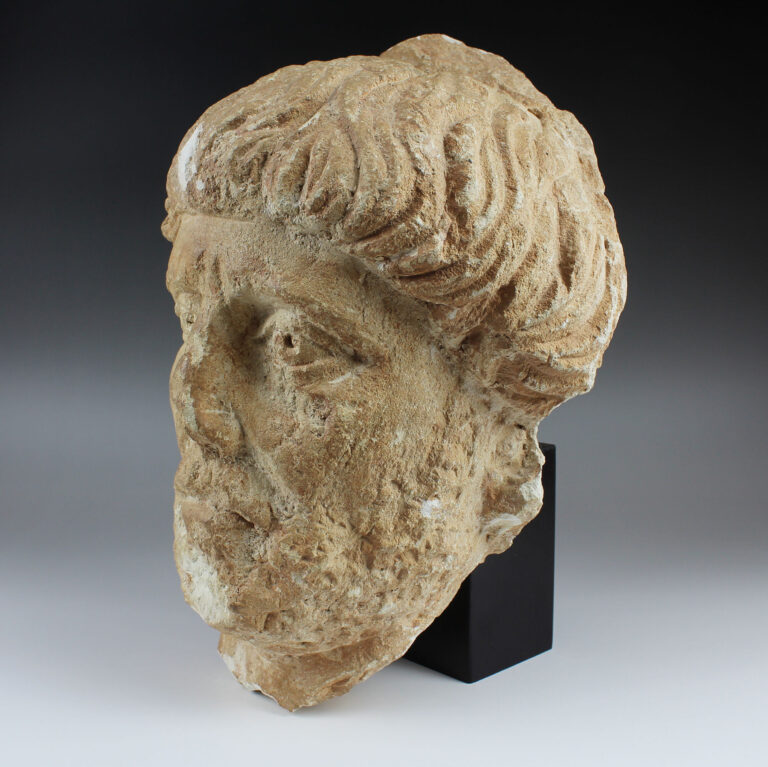Roman portrait head of a bearded man for sale | Roman Antiquities for sale