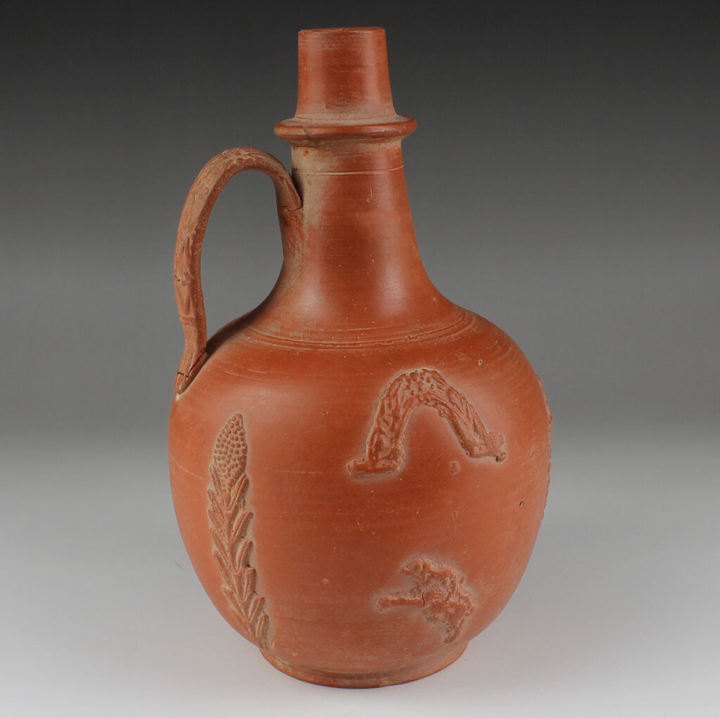 Roman red slip ware decorated flask for sale | Roman Antiquities for sale
