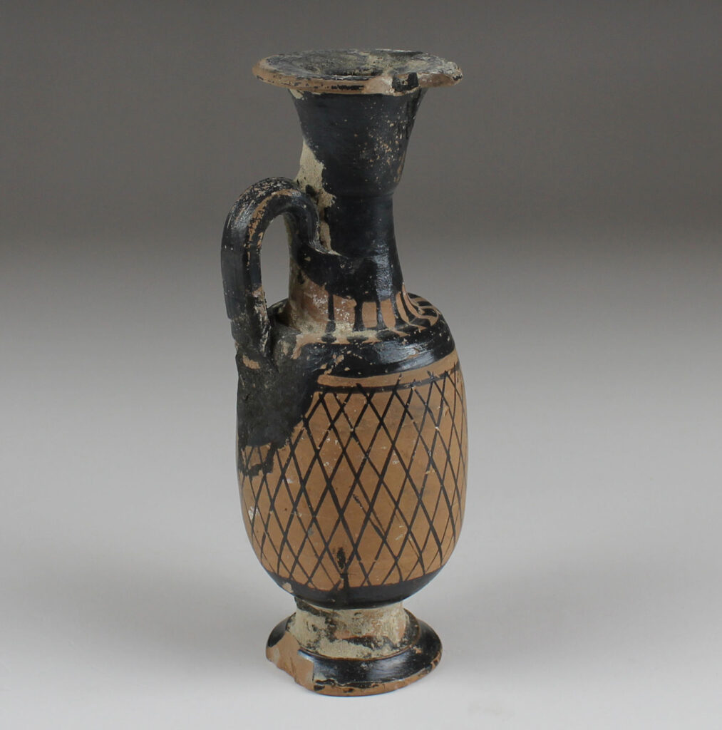 Greek lekythos with net pattern for sale | Greek Antiquities for sale