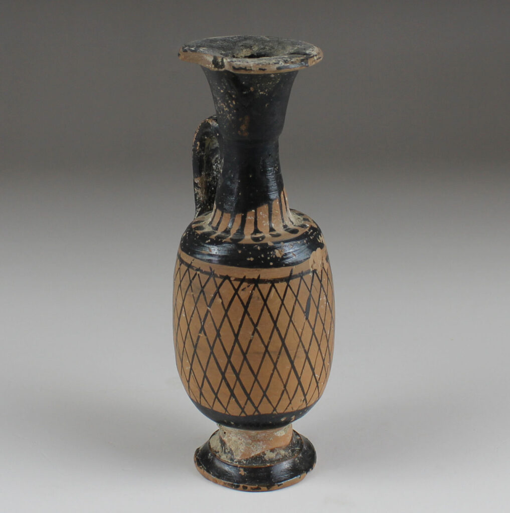 Greek lekythos with net pattern for sale | Greek Antiquities for sale