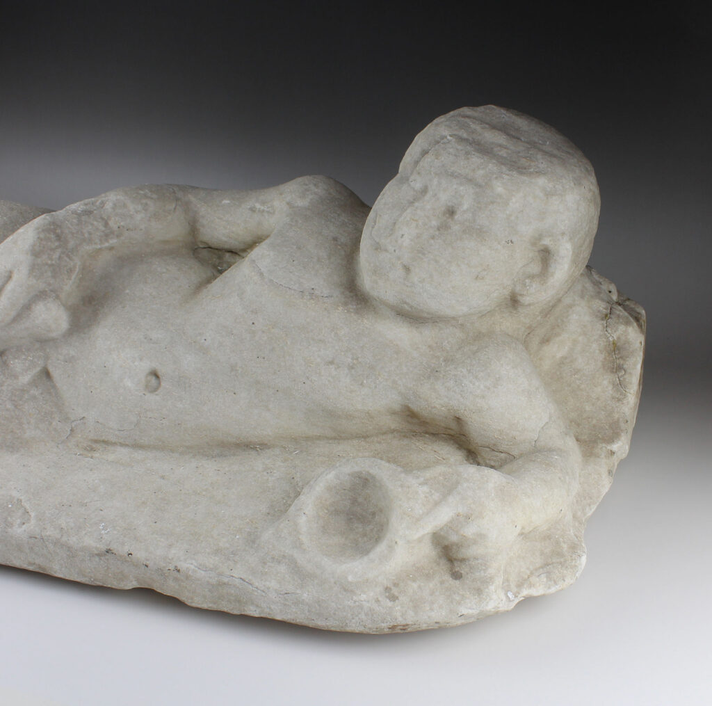 Roman sarcophagus lid with Hercules for sale | Roman Antiquities for sale