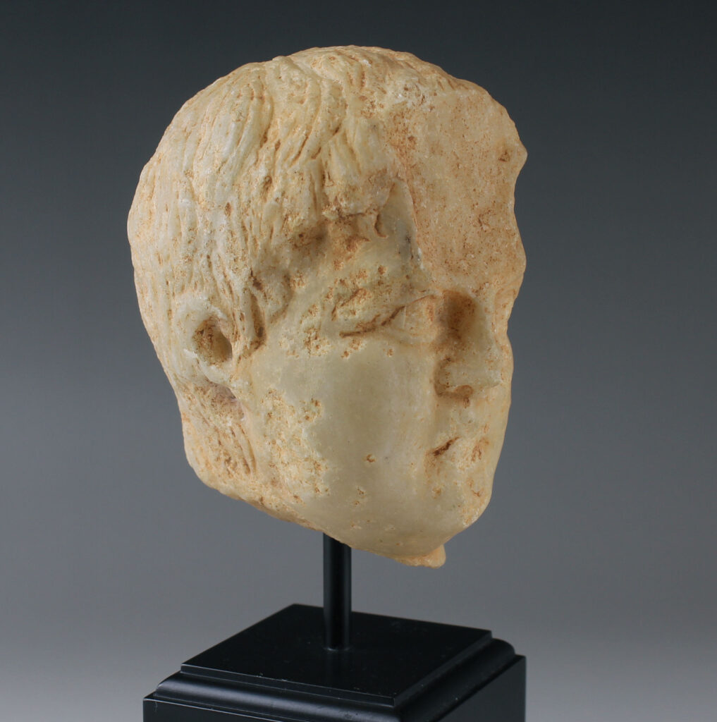 Roman head of a young for sale | Roman Antiquities for sale