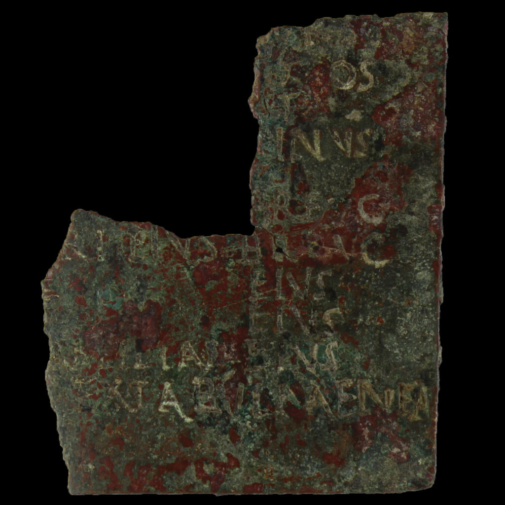Roman military diploma awarded to an auxiliary soldier from the tribe ...