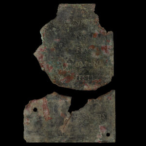 Roman military diploma by the consuls Ti. Iulio Capito and L. Vitrasius ...
