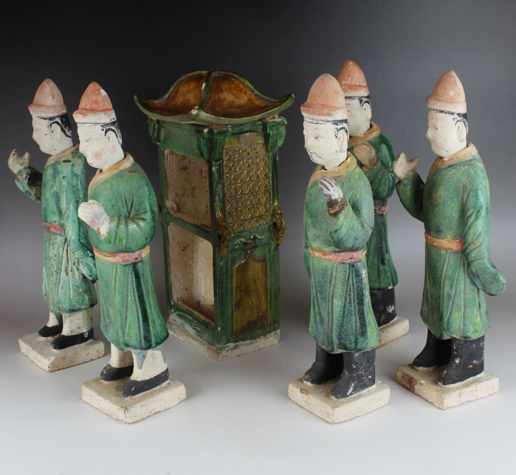 Chinese palanquin and court attendants for sale | Asian Antiquities for ...