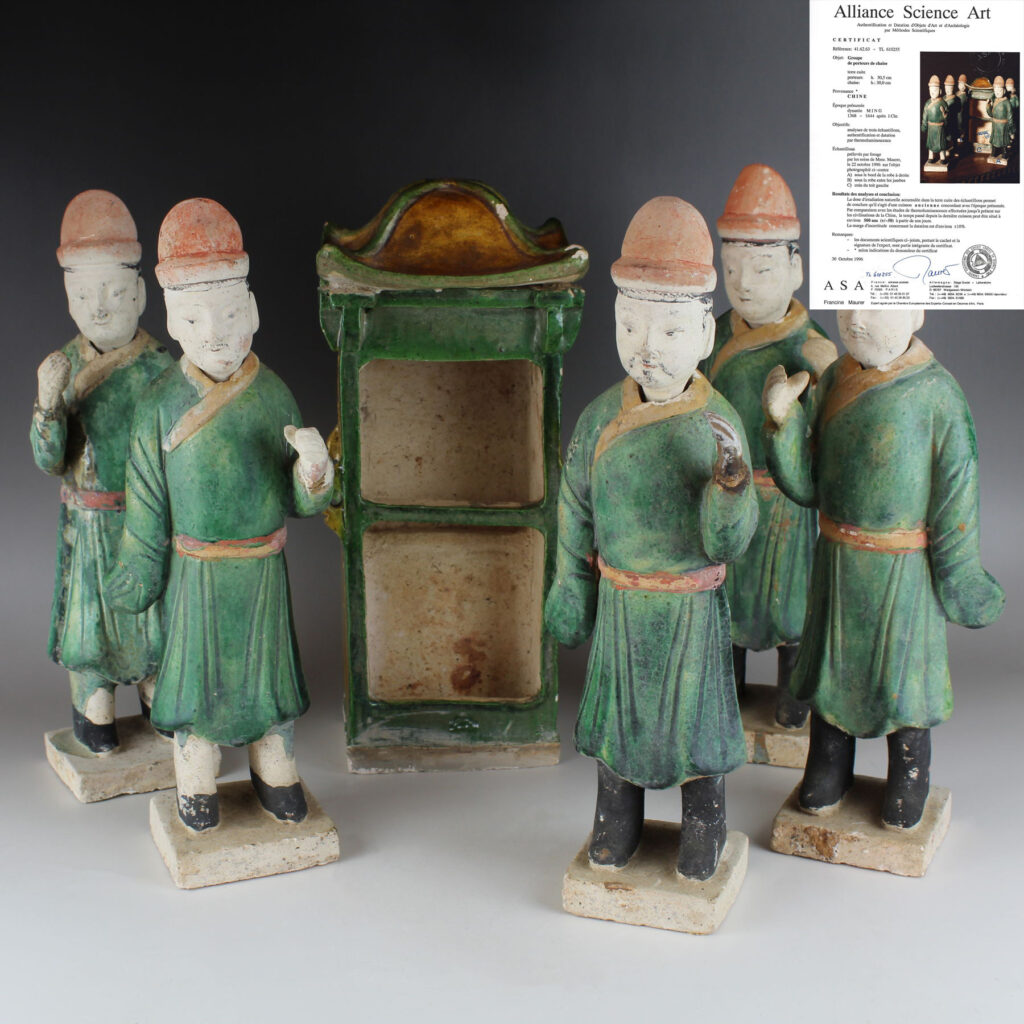 Chinese palanquin and court attendants for sale | Asian Antiquities for ...