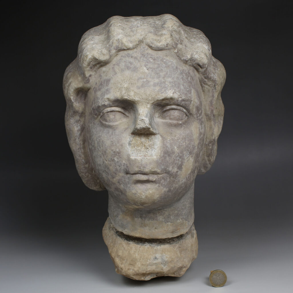 Roman head of a woman / Portrait of a princess or an empress, Type ...