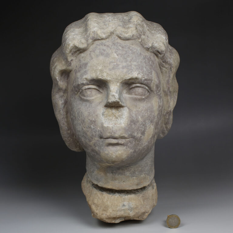 Roman head of a woman / Portrait of a princess or an empress, Type ...
