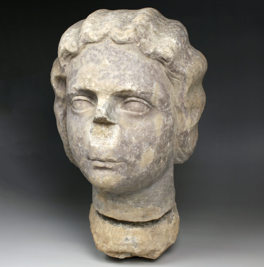 Roman head of a woman / Portrait of a princess or an empress, Type ...