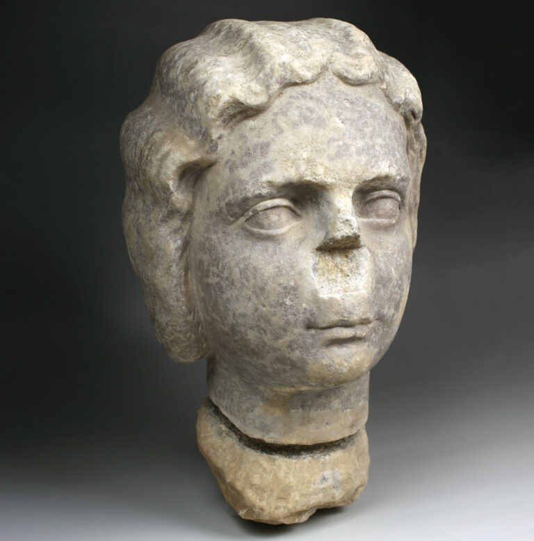 Roman head of a woman / Portrait of a princess or an empress, Type ...